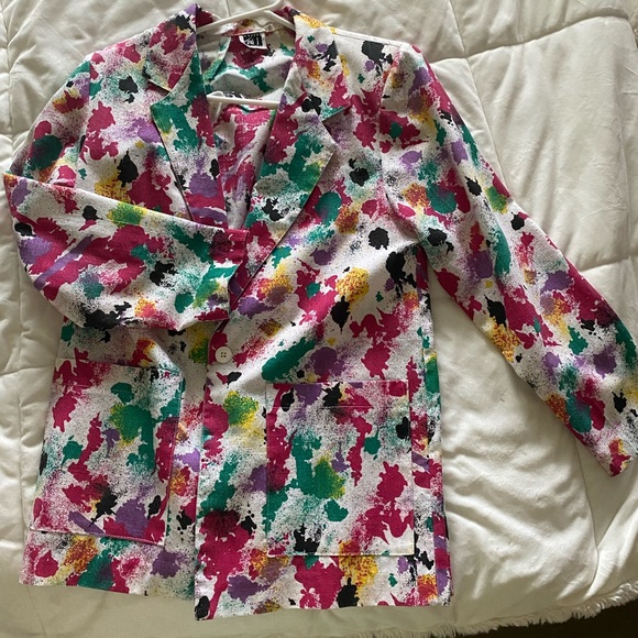 Vintage | Jackets & Coats | Rare Vintage Splatter Painter Blazer Size ...